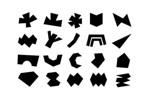 Premium Vector Editable Collection Of Abstract Vector Shapes In Solid Style Ready To Use As