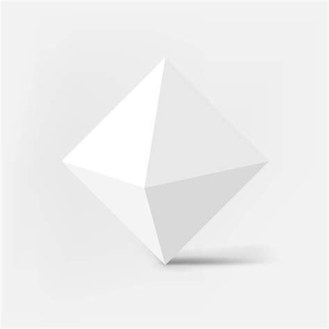 Free Geometric Octahedron Shape 3d Rendering Free Psd Rawpixel