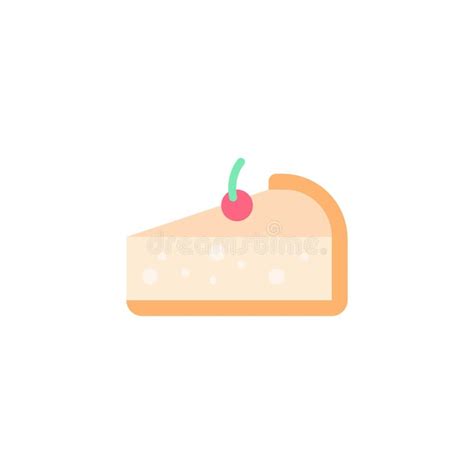 Icono Plano De Cheesecake Ilustración Del Vector Ilustración De Plano