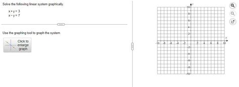 Solved Solve The Following Linear System Graphically
