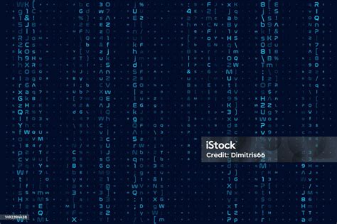 Computer Code Abstract Futuristic Background Artificial Intelligence Big Data Encryption Concept