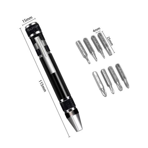 Многофункциональная карманная прецизионная мини отвертка 8 в 1 ручка для ремонта сотового