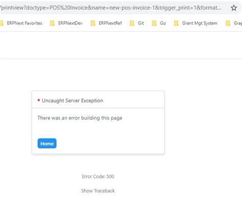 Theres An Error While Printing Already Pastpaidreturn Pos Invoices