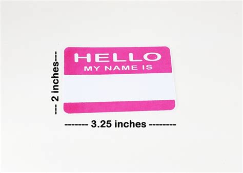 Hello My Name Is Tag Hello My Name Is Baby Announcement Name Etsy