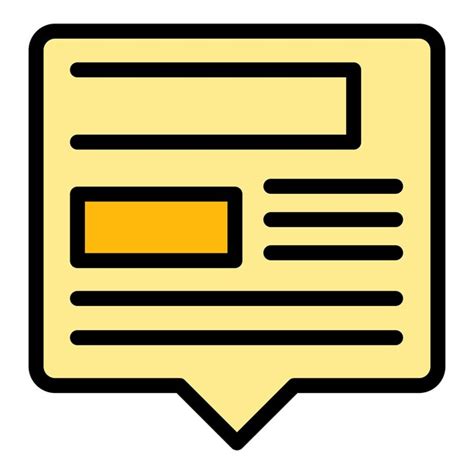 Premium Vector Chat Interface Icon Outline Chat Interface Vector Icon Color Flat Isolated