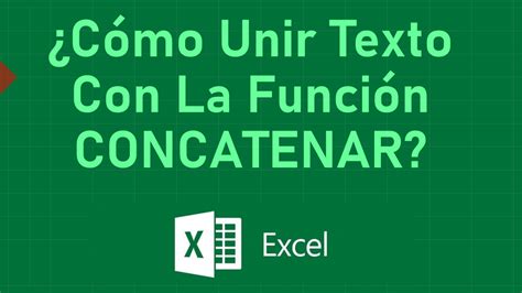 Función Concatenar Cómo Unir Cadenas De Texto En Excel RadarEcommerce