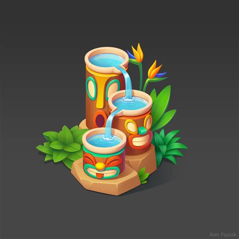 Artstation 2d Props Design Game Concept Art Game Art Isometric Art