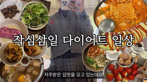 다이어트 먹방 브이로그 적게먹는 일상 식욕조절 식단 역대급 한파 굶주린 일상 1인가구 직장인 집순이 히키코모리 집밥