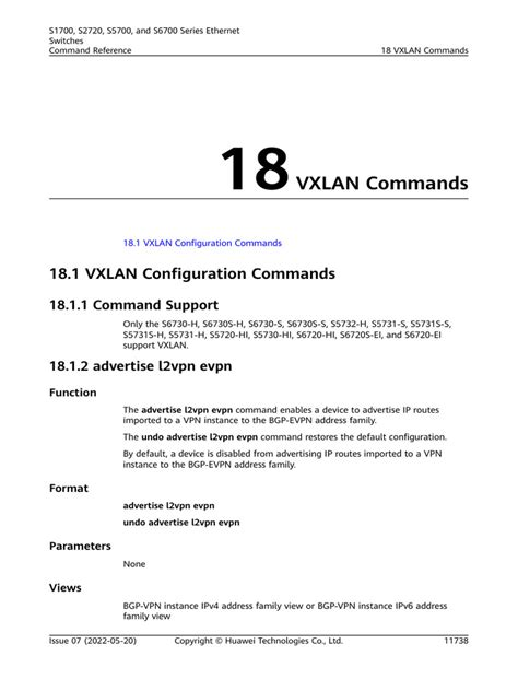 01 18 Vxlan Commands Pdf Ip Address Network Switch