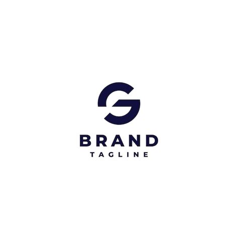 Premium Vector Simple Letter G Logo Design From A Cut Out Of The
