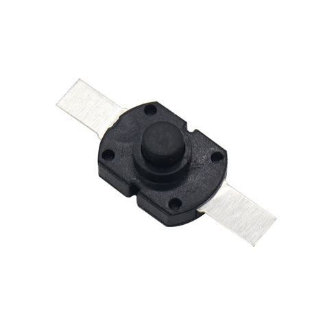 Buy Push Button On OFF 1612YD 9mm Metal Plates 1A 30V SPST Self Locking Tactile Switch Online In