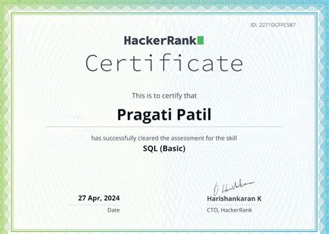 Pragati Patil On Linkedin Sql Certification