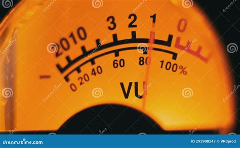 Analog Dial Indicator Of Audio Signal Level Stock Video Video Of Panel Audio 293908247