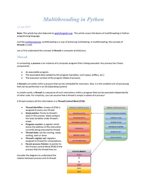 multithreading in python pdf