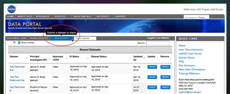 Submitting Datasets To The Nas Data Portal Hecc Knowledge Base