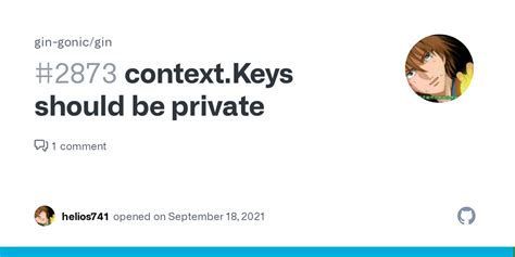 Context Keys Should Be Private Issue 2873 Gin Gonic Gin GitHub