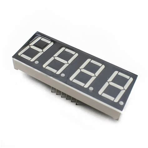 0 56 Inch 4 Digit Seven Segment Display Red Common Cathode 12 Pin At ₹ 38 00 7 Segment Led