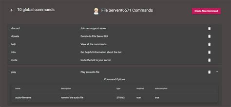 a tool for creating application commands visual · discord discord api