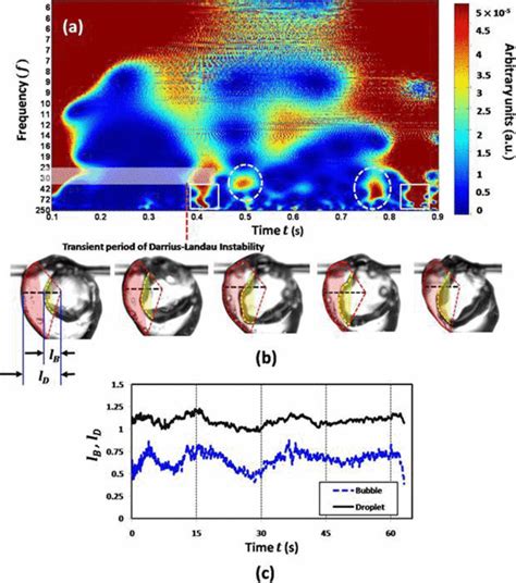 A Continuous Wavelet Spectra Of The Droplet Aspect Ratio