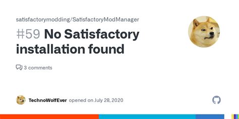 No Satisfactory Installation Found · Issue 59 · Satisfactorymodding Satisfactorymodmanager · Github