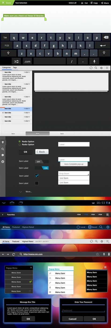 Illustrator Android Ui Templates Android Ui Templates Android