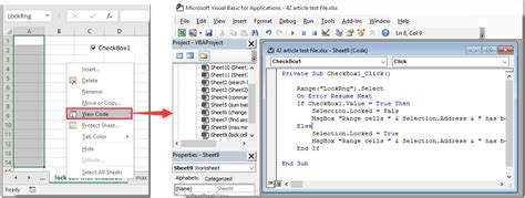 How To Lock And Unlock Specified Cells With A Checkbox In Excel