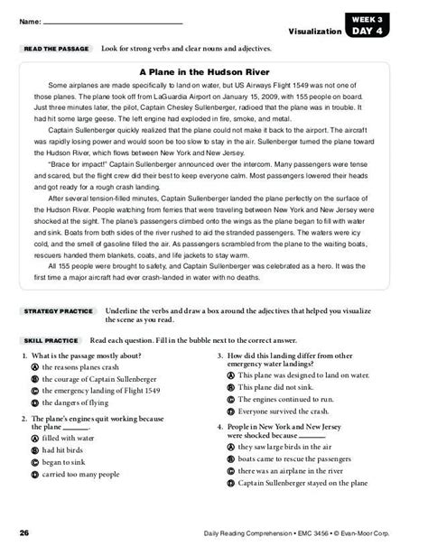 5th Grade Reading Comprehension Worksheets Multiple Choice Reading Comprehension Worksheets