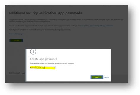 Steps To Configure Mfa With Outlook Client Work 365 Support Portal