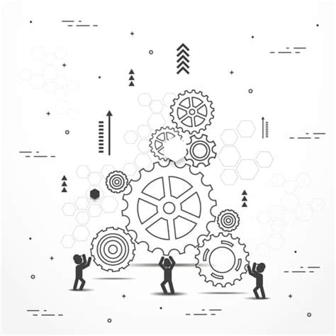 팀웍 서식 파일 벡터 톱니 바퀴 Eps Uidownload