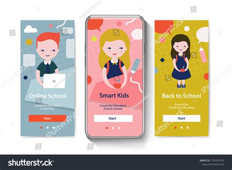 Onboarding Screens Mobile App Templates Concept Vetor Stock Livre De Direitos 1735370105