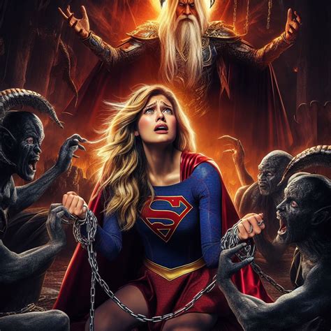 Supergirl Brought To The Evil Wizard By Demons By Necromancer Rev On Deviantart