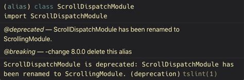 Import Scrollmodule Instead Of Deprecated ScrollDispatchModule Issue Angular