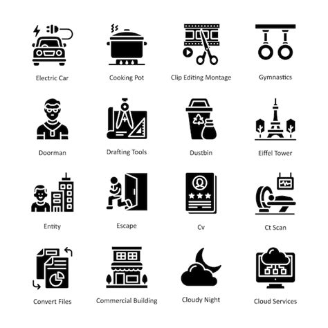 Premium Vector Miscellaneous Vector Solid Icon Style Illustration Eps 10 File Set 2