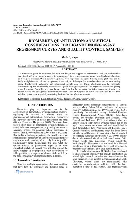 Pdf Biomarker Quantitation Analytical Considerations For Ligand Binding Assay Regression