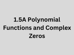 1 6 Polynomial Functions And End Behavior Top Study Guide RevisionTown