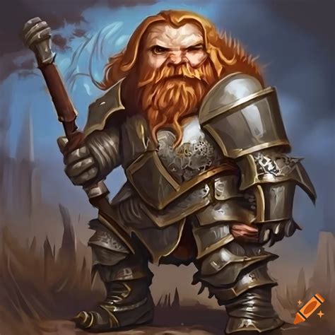 Dwarf Knight Fantasy Card Portrait On Craiyon