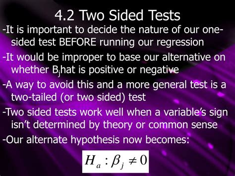 Ppt 4 2 One Sided Tests Powerpoint Presentation Free Download Id 517587