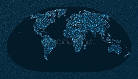 Abstract Map Of World Network Stock Vector Illustration Of Shape Abstract 174306822