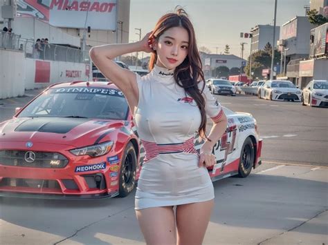 Ai야 레이싱 모델 누나들 그려줘 후방주의 꾸르