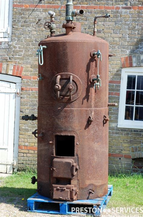 Vertical Cross Tube Steam Boiler 10 Ft High PRESTON SERVICES