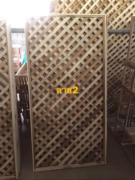 ฉากกั้นไม้สักแท้ แต่งบ้าน แต่งสวน ติดผนัง สูง150cmกว้าง75cm A Local Products Thaipick