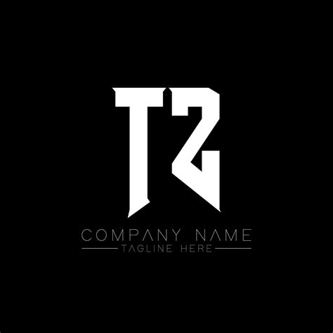 Diseño Del Logotipo De La Letra Tz Letras Iniciales Tz Icono Del
