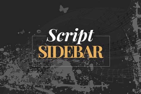 Never Enough Design Script Sidebar
