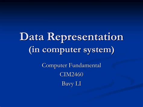 Ppt Data Representation In Computer System Powerpoint Presentation