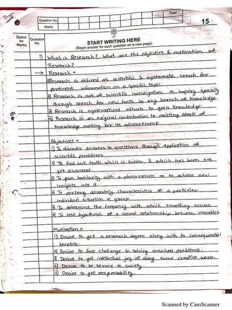Research Methodology Notes Pdf