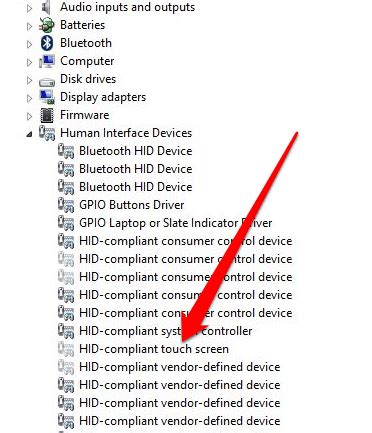 How To Disable Touch Screen In Windows