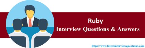 Top 20 Ruby Interview Questions And Answers Updated 2019