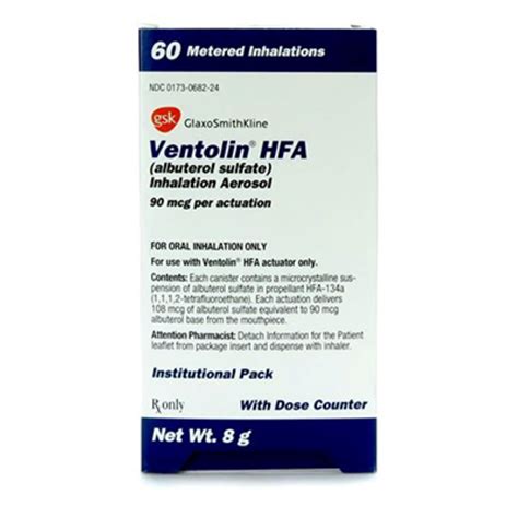 Ventolin Hfa Inhalation Aerosol 90mcg 8gm Petco