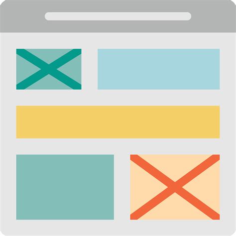 Wireframe Structure Mockup Software Development Flat Icon 14237552