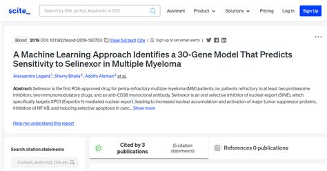 A Machine Learning Approach Identifies A 30 Gene Model That Predicts
